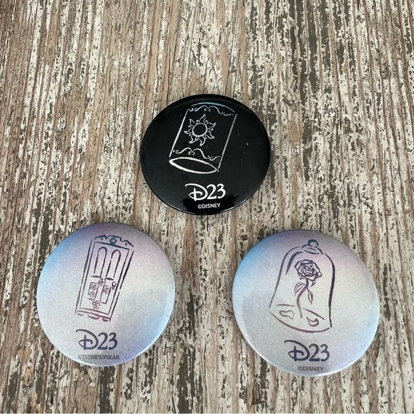 Disney | Other | D23 223 The Official Disney Fan Club Set 3 Pins Beauty ...
